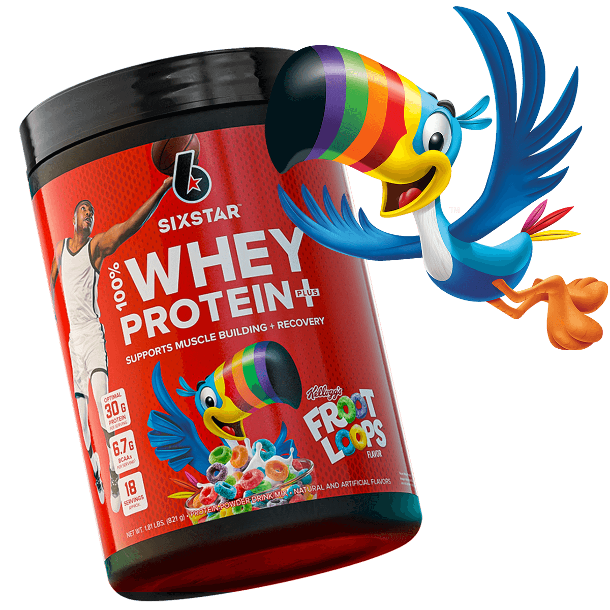100% Whey Protein Plus Kellogg's Froot Loops