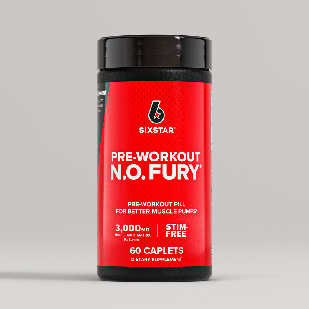 N.O. Fury - Non-Stim Pre Workout [60 Capsules] - SIXSTAR
