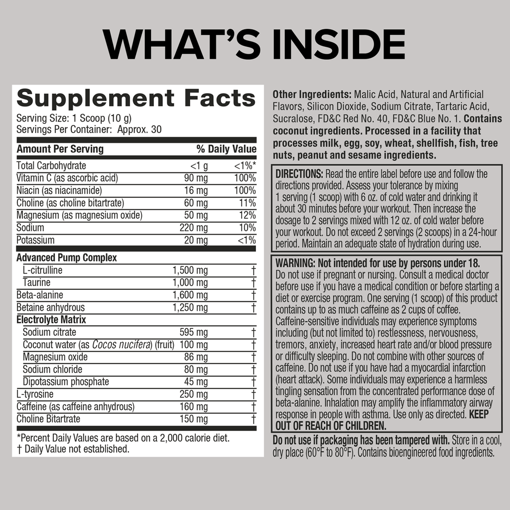 Pre-workout Explosion 2.0 [Intense Pre Workout] - SIXSTAR